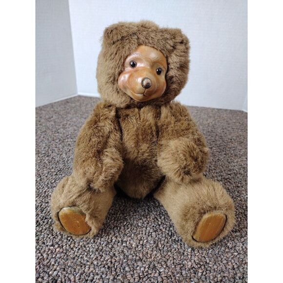 raikes bear | Toys | Vintage Raikes Bears Teddy Bear With Wood Face And ...